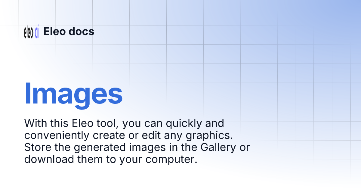 Images | Eleo docs